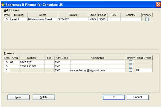 Country/Consulate Table – Tres Technologies