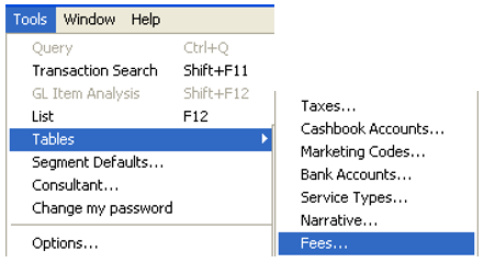 Fee Rules – Tres Technologies