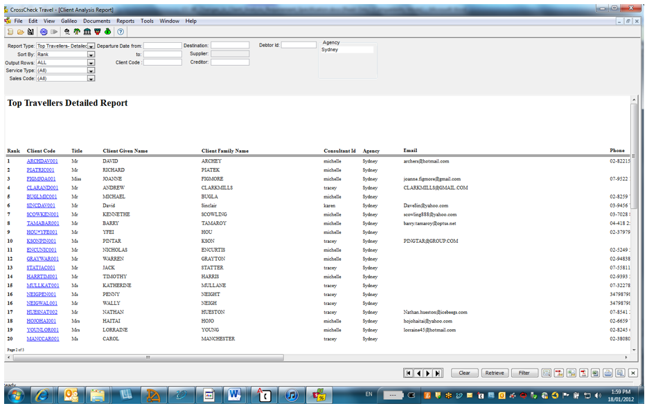 Client Reports – Tres Technologies