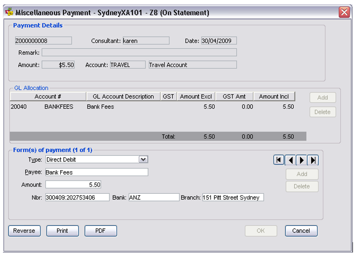 Miscellaneous Cashbook Transactions – Tres Technologies
