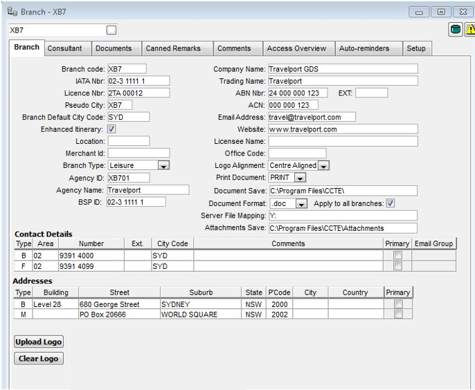 Branch Tab – Tres Technologies