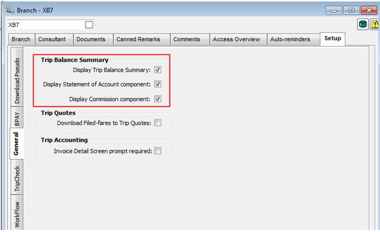 General Tab – Tres Technologies