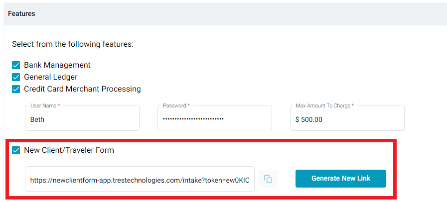 Tres - New Client/Traveler Form – Tres Technologies