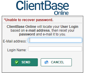 Resetting a User's Password for ClientBase Online – Tres Technologies