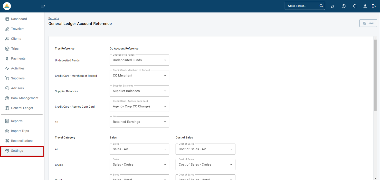 Setting up Tres General Ledger – Tres Technologies