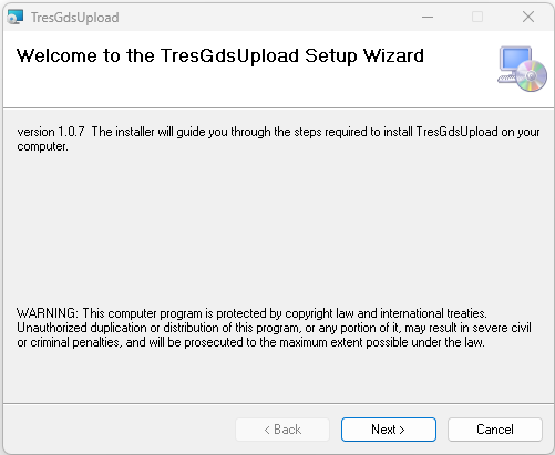 Install and Configure the Tres GDS Upload Utility – Tres Technologies