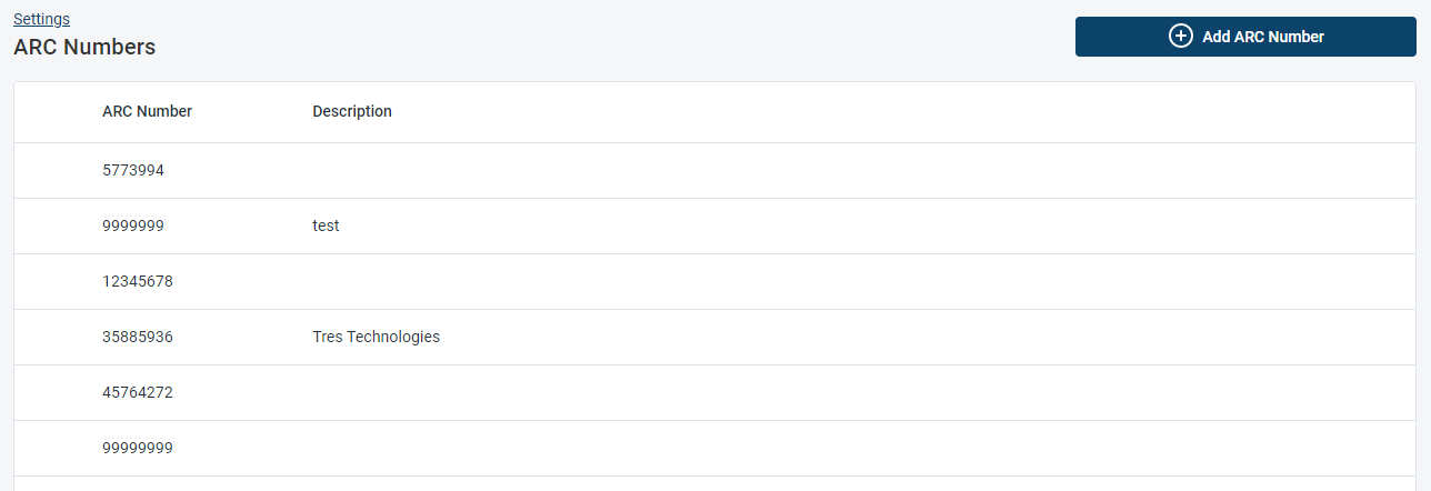 Tres - ARC Numbers – Tres Technologies