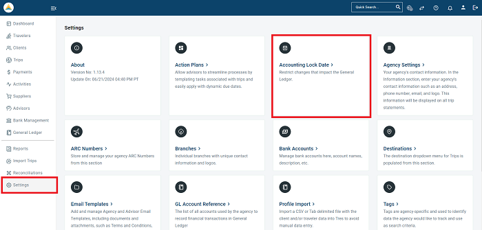 Tres - Accounting Lock Date – Tres Technologies