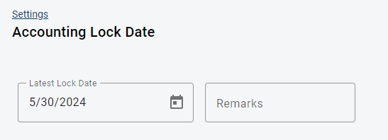 Tres - Accounting Lock Date – Tres Technologies