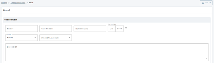 Tres - Agency Credit Cards – Tres Technologies