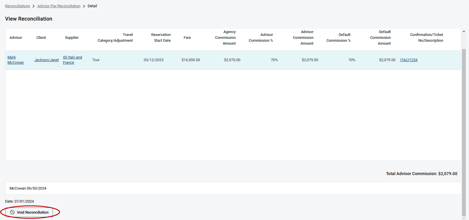 Advisor Pay Reconciliation in Tres – Tres Technologies