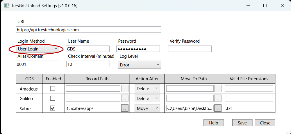 Install and Configure the Tres GDS Upload Utility – Tres Technologies