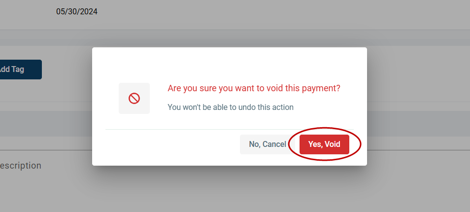 Void a Payment in Tres – Tres Technologies