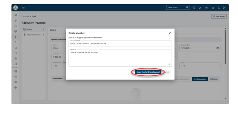 Client Vouchers in Tres – Tres Technologies