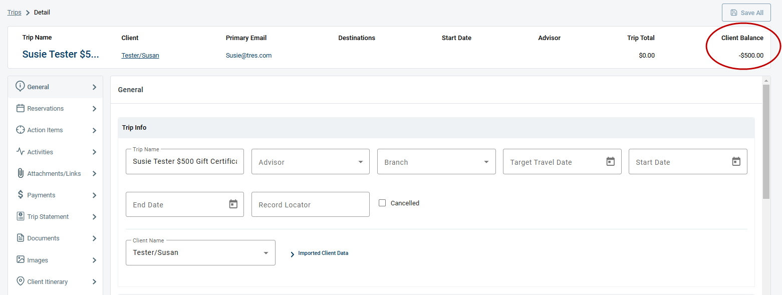 Client Vouchers in Tres – Tres Technologies