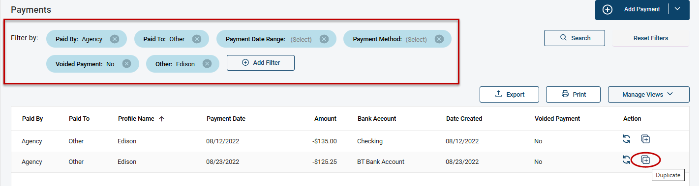 Duplicate an Other Payment in Tres – Tres Technologies