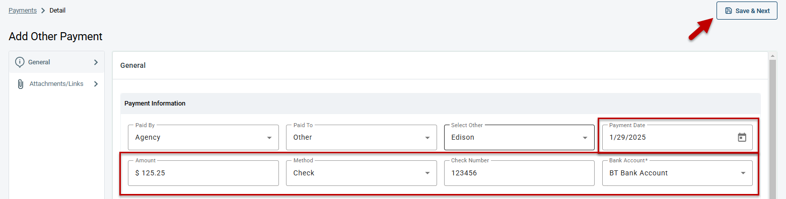 Duplicate an Other Payment in Tres – Tres Technologies