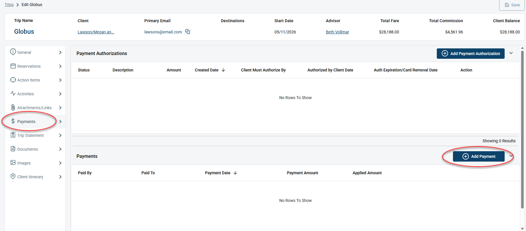 Service Fee Payment in Tres: Credit Card using Payrix – Tres Technologies