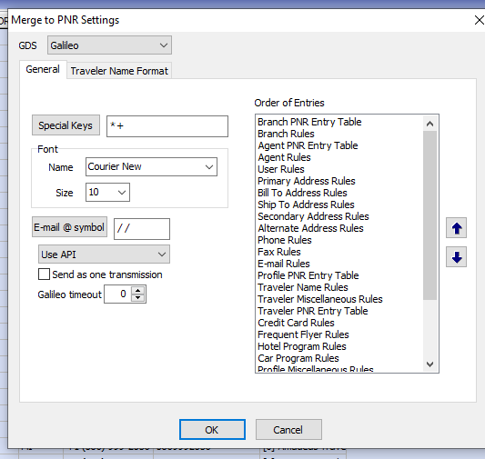Travelport+ (Galileo) Merge to PNR: Setup and Example Format Rules ...