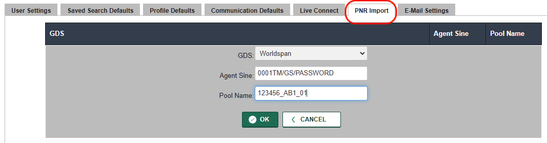 Worldspan PNR Integration: Setting Up Connection ID and Pool Name for ...