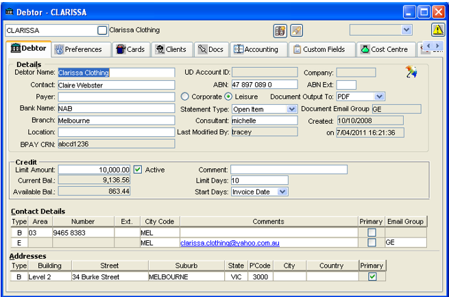 Opening and Creating a Debtor File – Tres Technologies