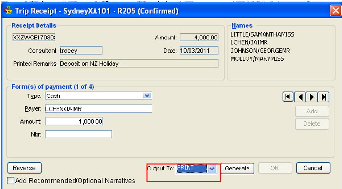 Receipts – Tres Technologies