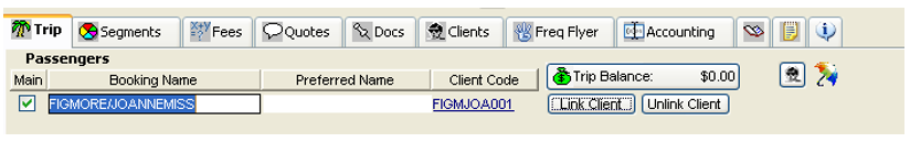 Trip File and Client File Linkage – Tres Technologies