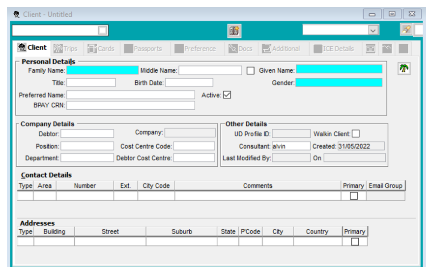 Opening & Creating Client Files – Tres Technologies