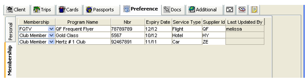 Preference Tab – Tres Technologies