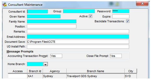 Consultant Tab – Tres Technologies