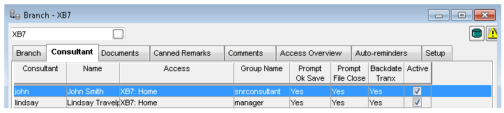 Consultant Tab – Tres Technologies