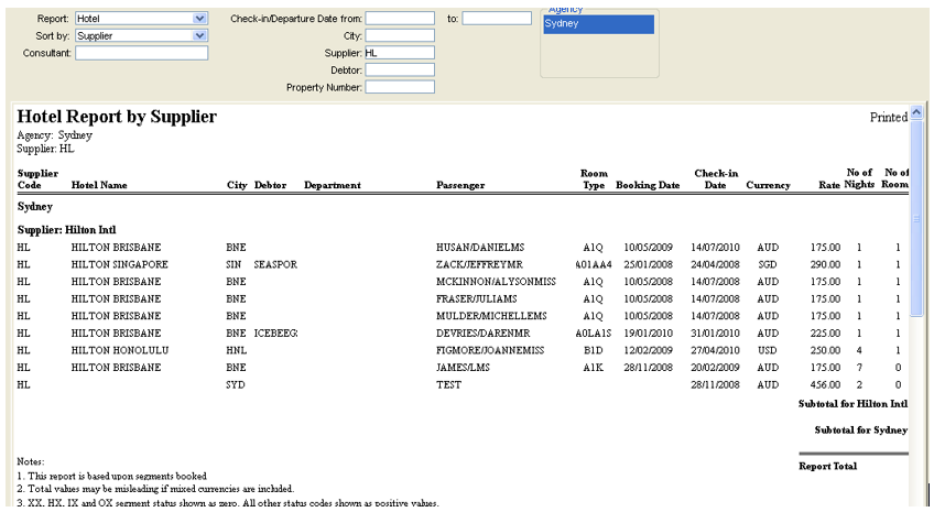 Hotel & Car Reports – Tres Technologies